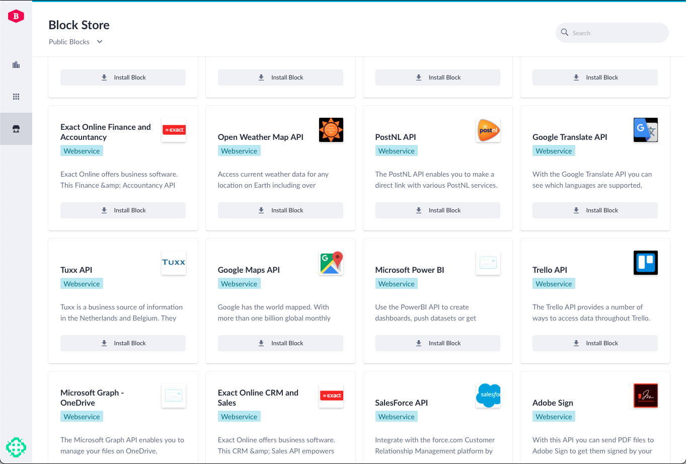 Integrations | Betty Blocks